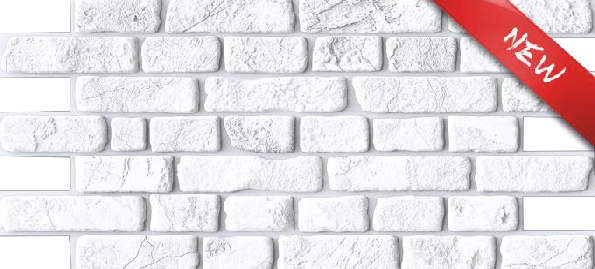 Obkladový renovační panel s efektem 3d imitace bílé cihly